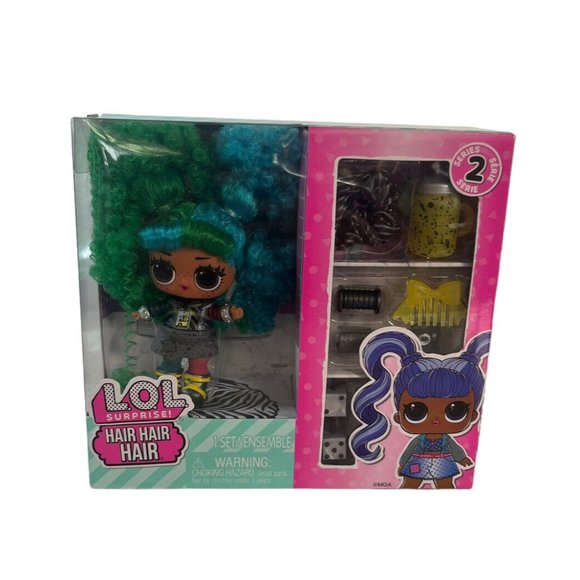 Toys | Lol Surprise Hair Hair Hair Doll Accessories Series 2 Blue Green ...